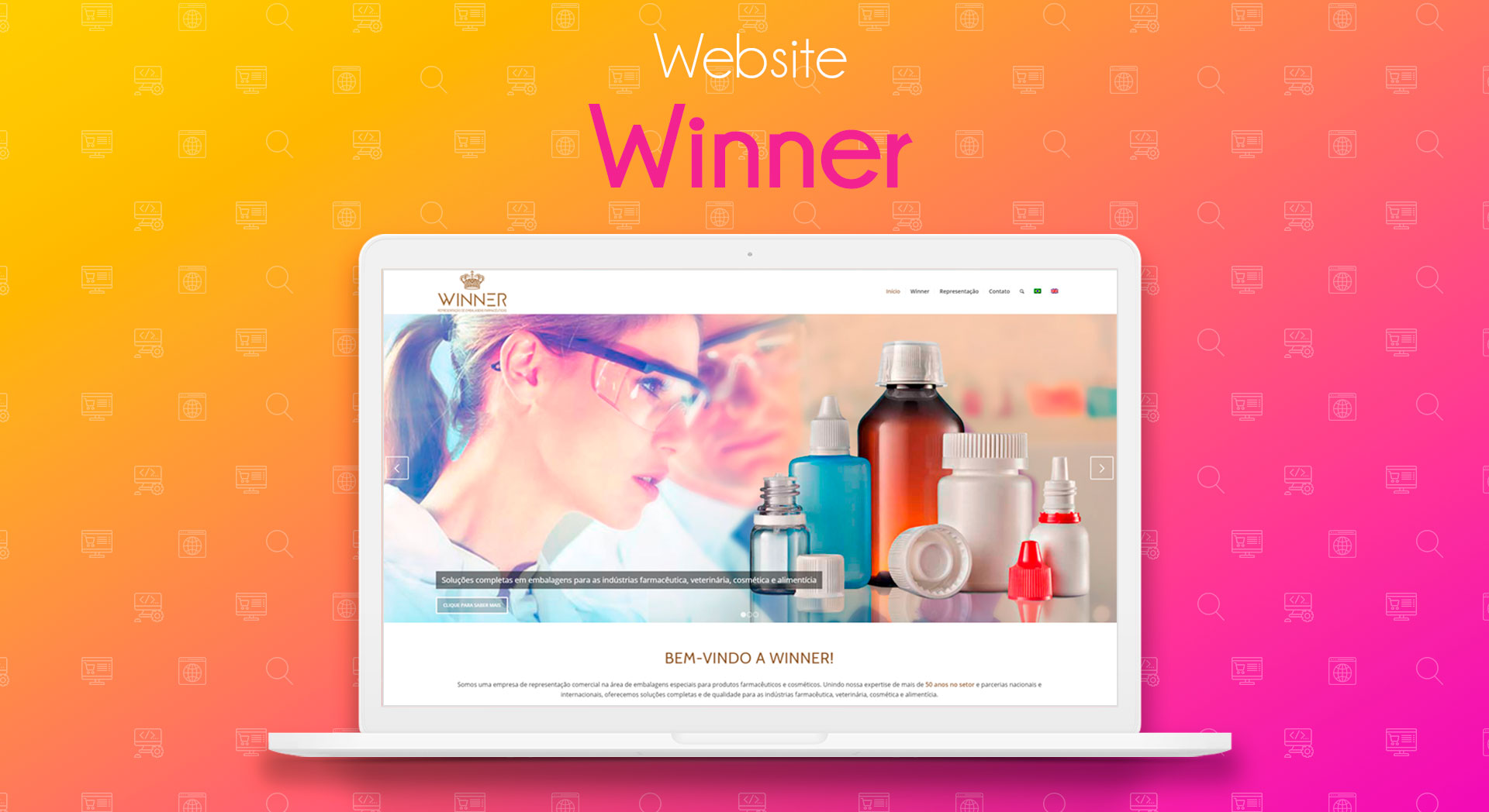 Website Winner: layout que ressalta profissionalismo da marca - Agência ...